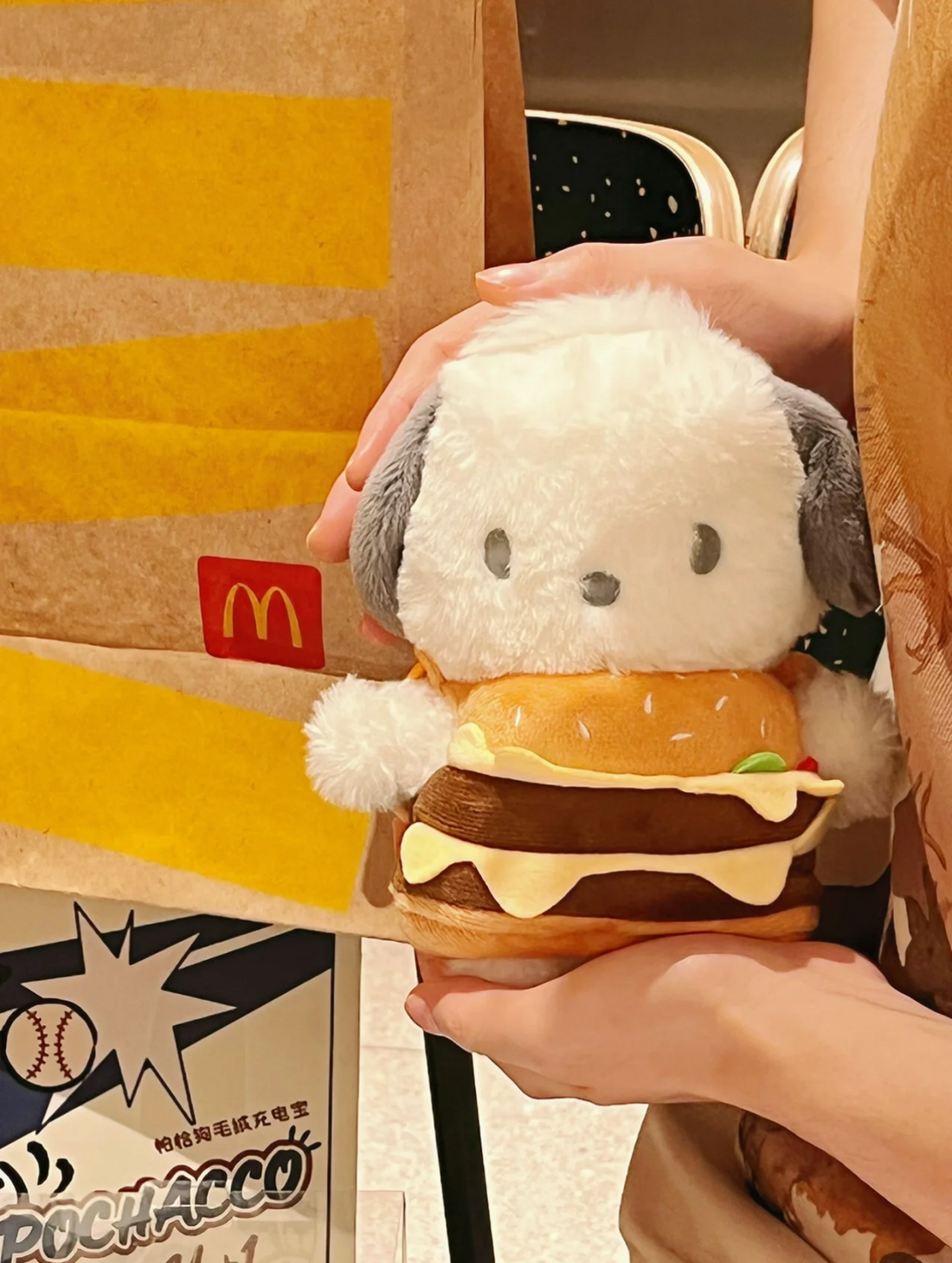 Cute Pochacco Burger Bag - Perfect Gift For Kids